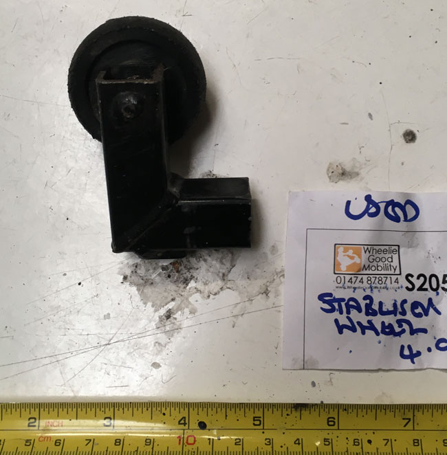 Used Rear Stabiliser Wheel With Bar For A Mobility Scooter S2059 ...